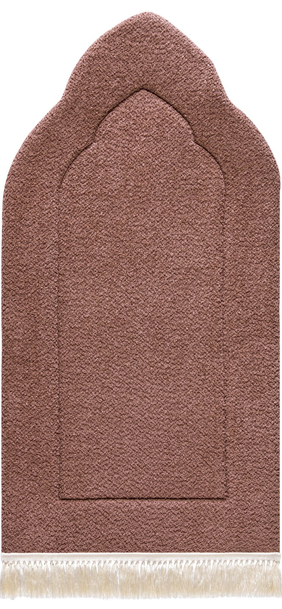 Cashmere Arched Plain Prayer Mat - Arcadia Boutique